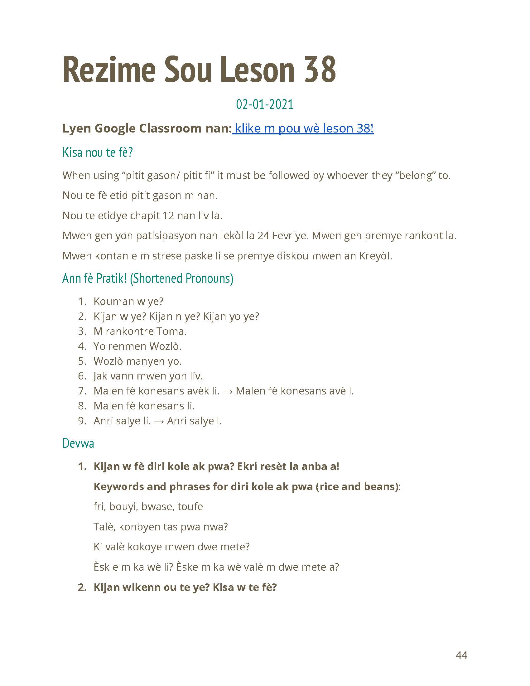 Learn Haitian Creole with Rise2HaitianCreole